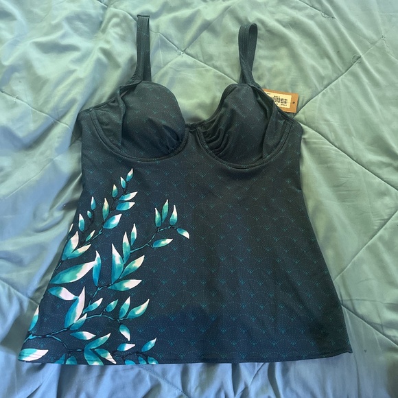 Title nine | Swim | Title Nine Bodacious Tankini Swim Suit Top Blue ...